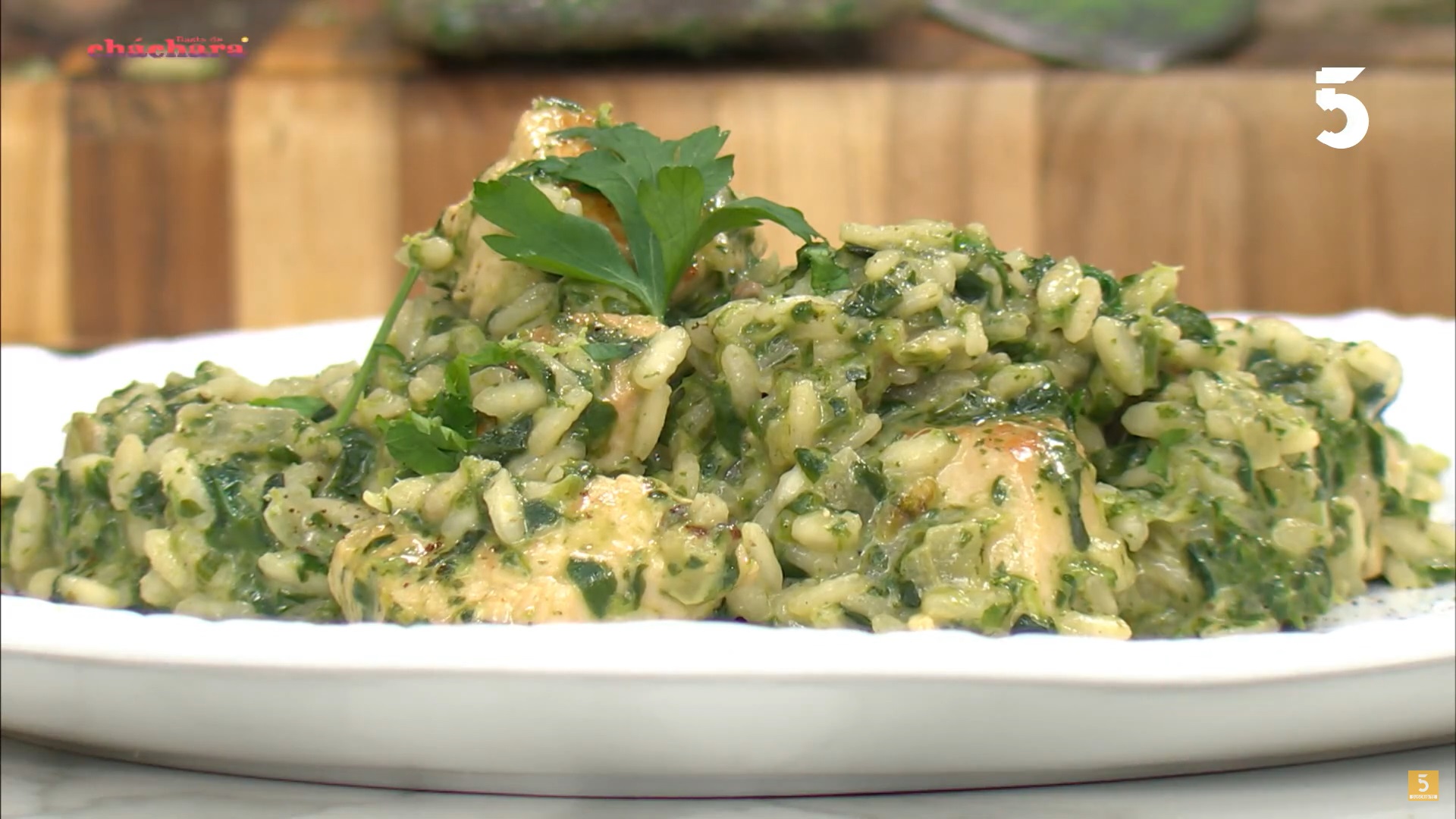 Risotto de pollo, espinaca y champiñones » Portal Medios Públicos