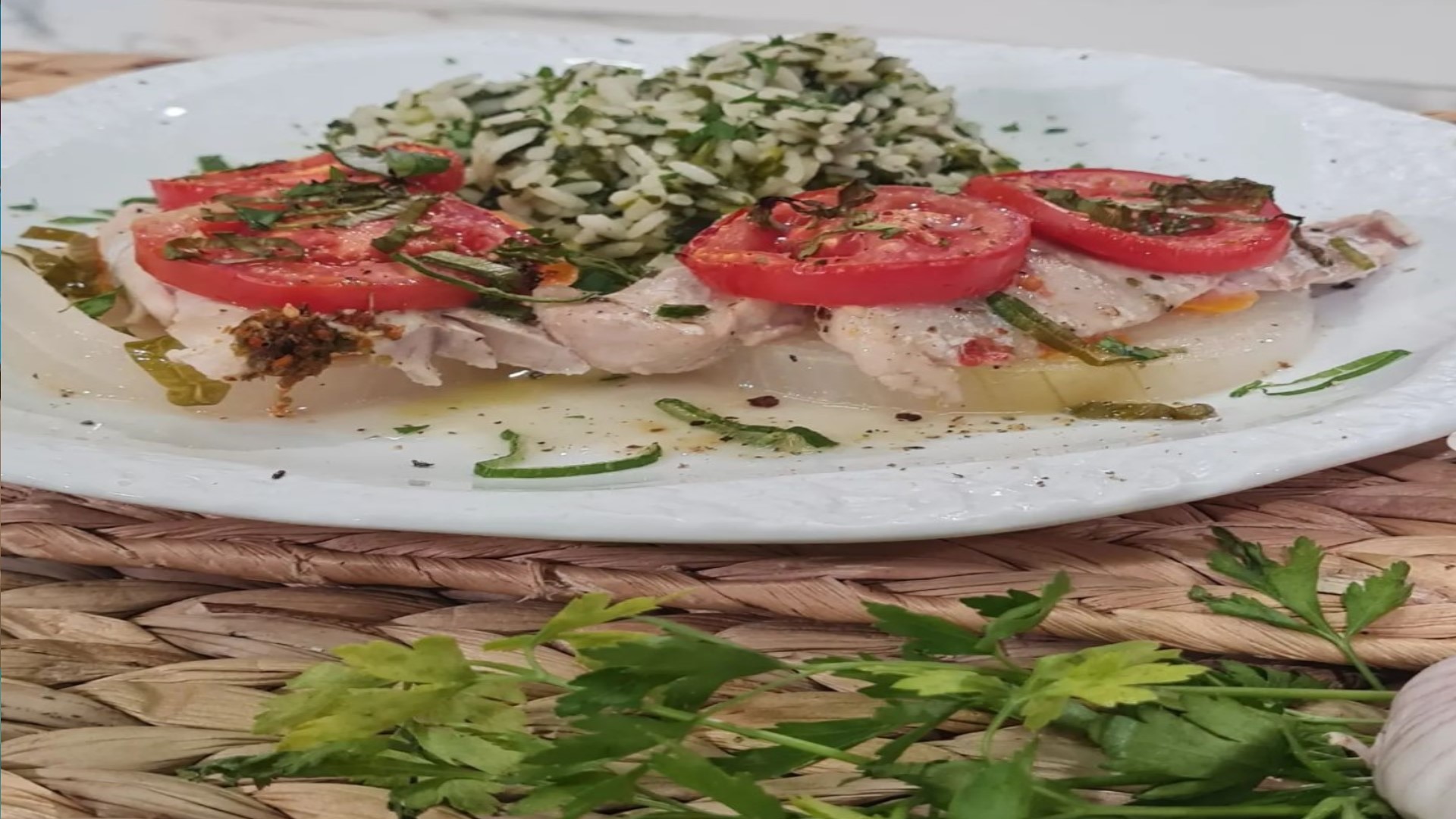 Corvina al horno con risotto de espinaca » Portal Medios Públicos
